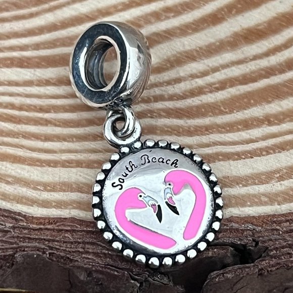 Pandora | Jewelry | Pandora South Beach Flamingo Dangle Charm | Poshmark